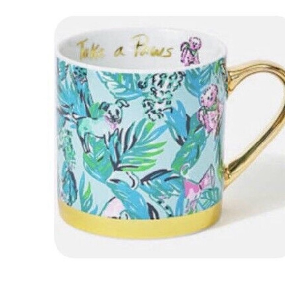 Lilly Pulitzer | Accents | Lilly Pulitzer Barking Up The Palm Tree Mug ...